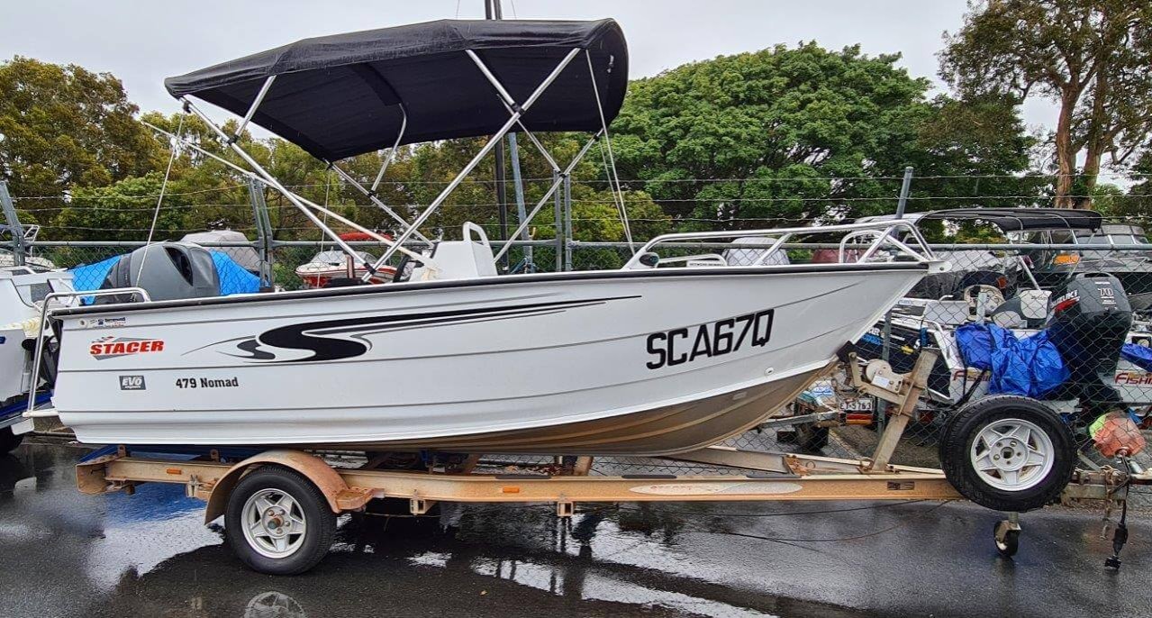 Marine Auctions - 2011 Stacer Nomad 479 Motor and Trailer