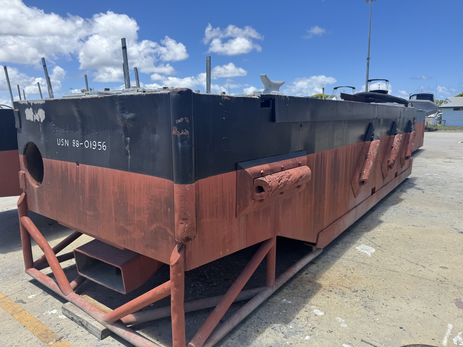Marine Auctions - 3 Section Steel Barge
